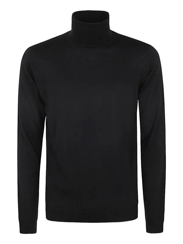 ROBERTO COLLINA Turtle Neck Pullover - Black