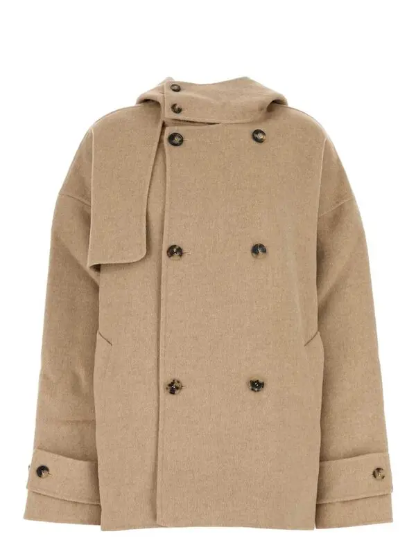 JW Anderson Wool Coat - Beige O Tan