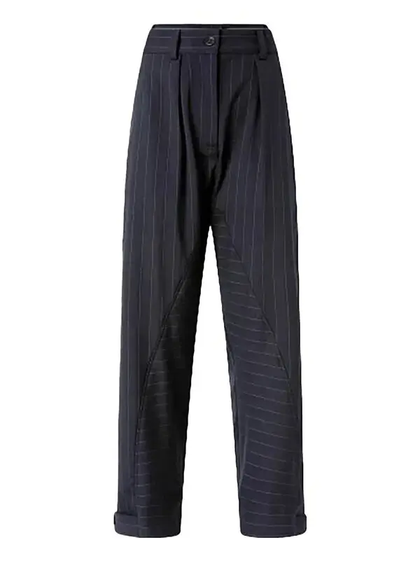 Pinko Pinstriped Pants - Blu/bianco