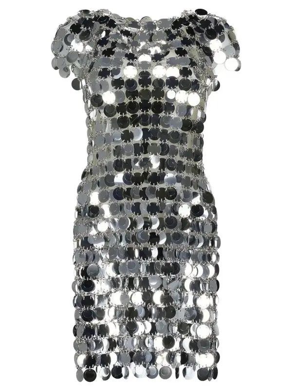 Rabanne Short Dress - P Silver