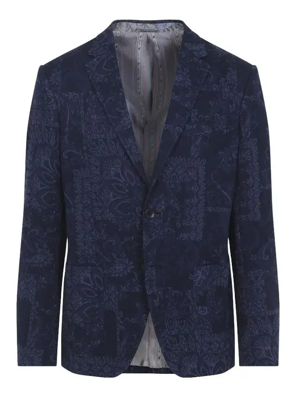Etro Roma Jersey Sport Jacket - Blue