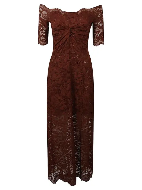 Rabanne Long Dress - Brown