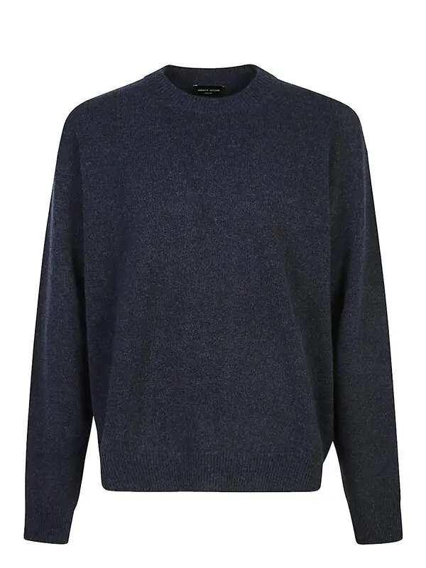 ROBERTO COLLINA Crewneck Sweater - Blue
