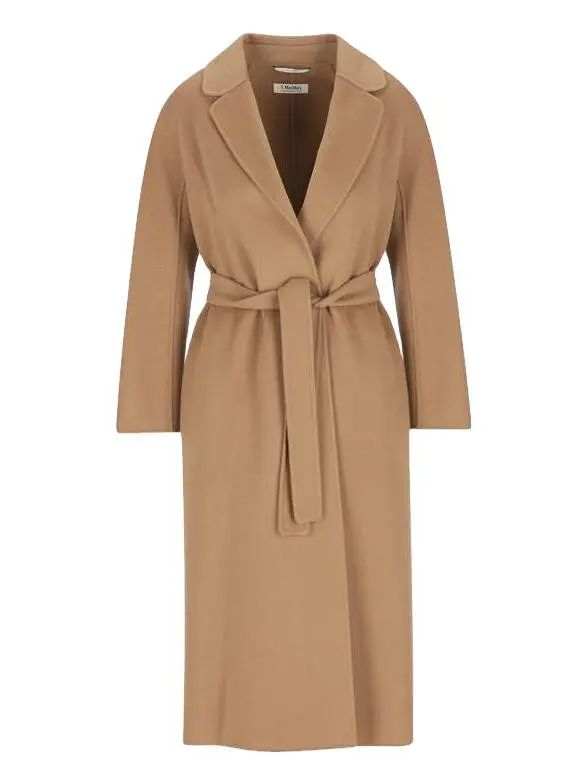 Max Mara Hand-sewn Midi Coat - Brown