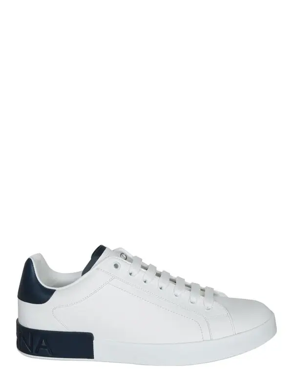 Dolce & Gabbana Leather Sneakers - White