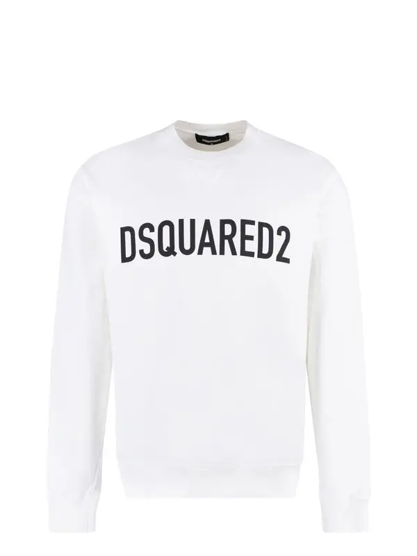 Dsquared2 Cotton Crew-neck Sweatshirt - White