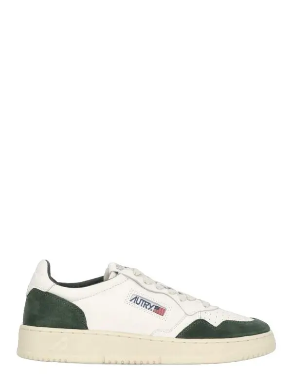 AUTRY Leather And Fabric Sneakers - White