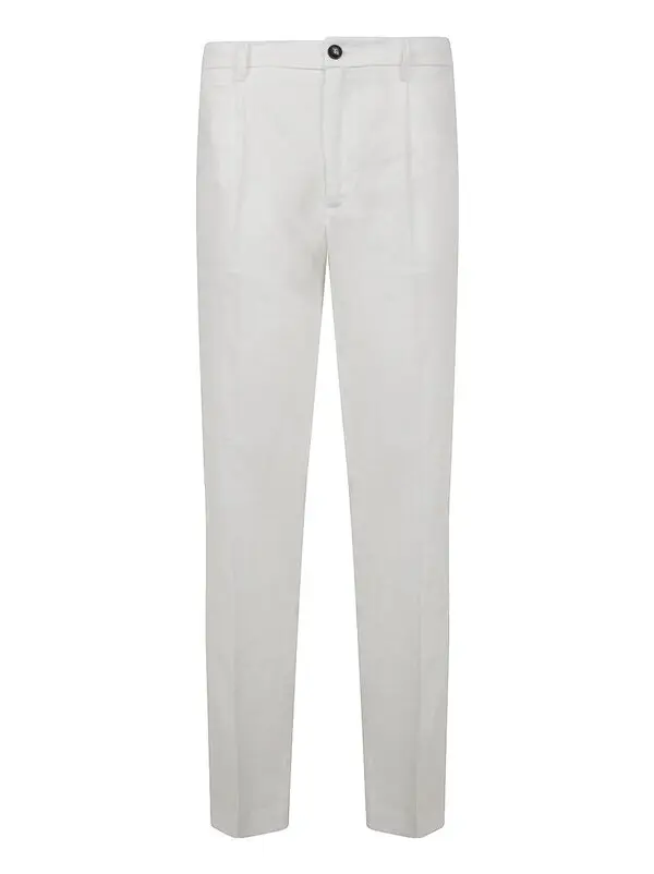 MICHAEL COAL Denny Drawstring Trousers - White