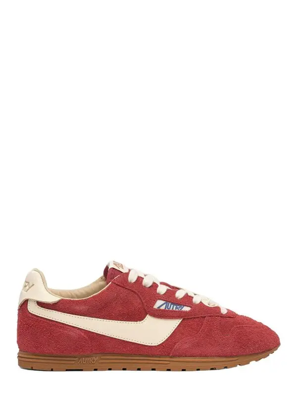 AUTRY Low Leather Sneakers - Red