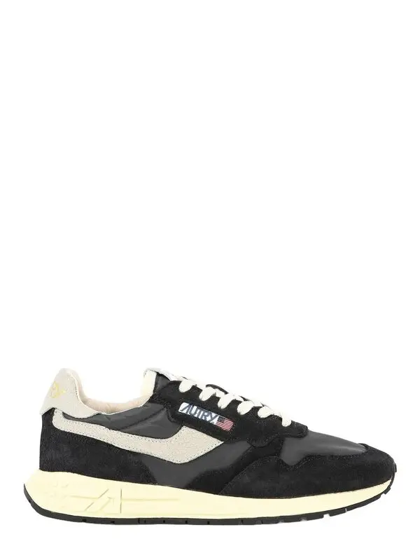 AUTRY Reelwind Low Nylon And Suede Sneakers - Black