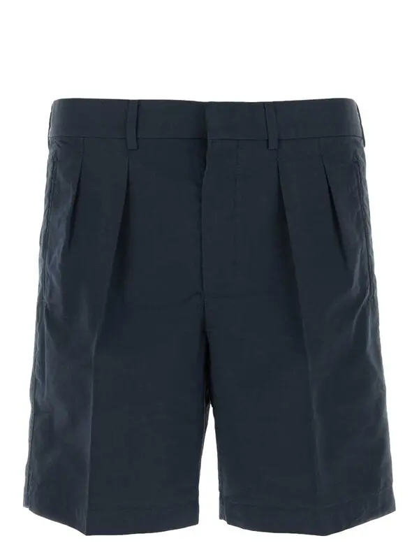 TOM FORD Cotton Blend Bermuda Shorts - Blue