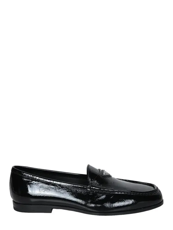 Prada Patent Leather Loafers - Black