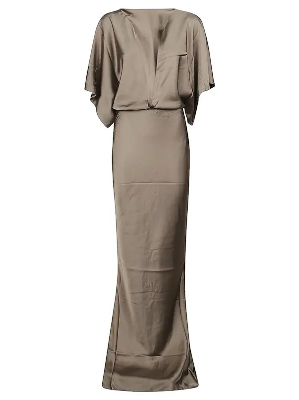 Norma Kamali Obie Long Dress - Grey