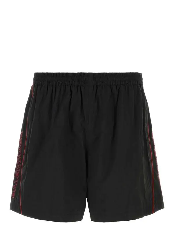 Balenciaga Nylon Bermuda Shorts - Black