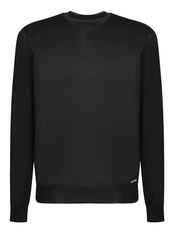 Prada Long Sleeve Silk Sweater - Black