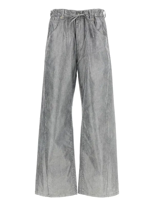 DARKPARK Iris Wide Leg Jeans - Silver
