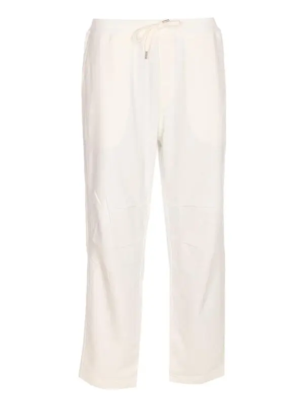 Brunello Cucinelli Straight Fit Jogger Trousers - White