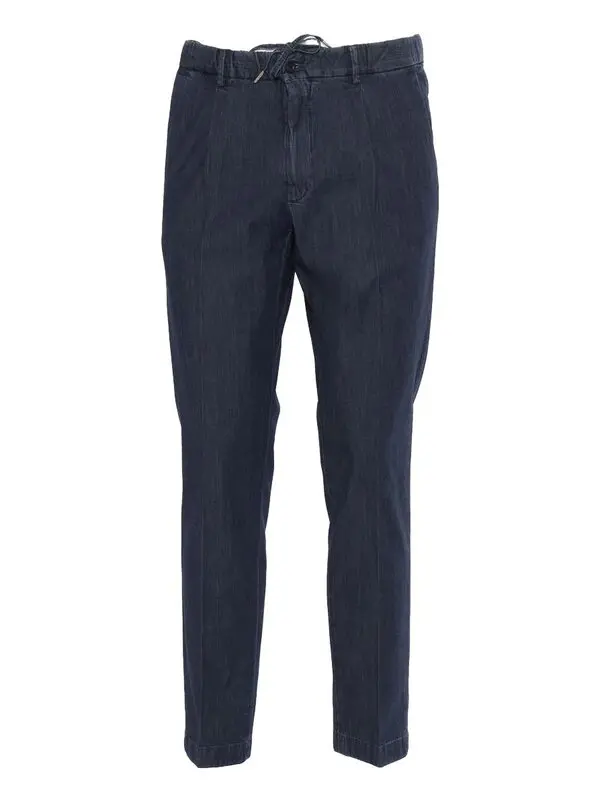 BRIGLIA 1949 Elegant Denim Trousers - Blue