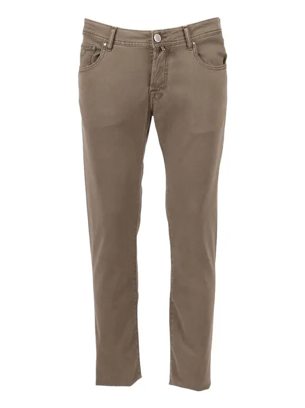 Jacob Cohen Slim Fit Five-pocket Trousers - Gray