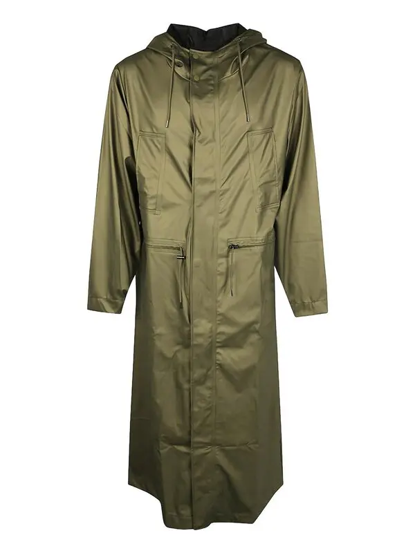 Rains Bold Long Jacket - Green