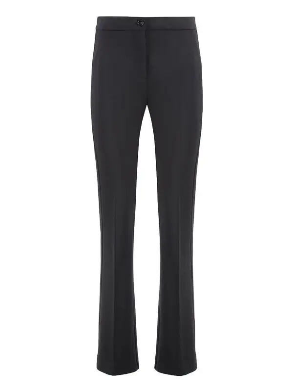 Pinko Stretch Viscose Trousers - Black
