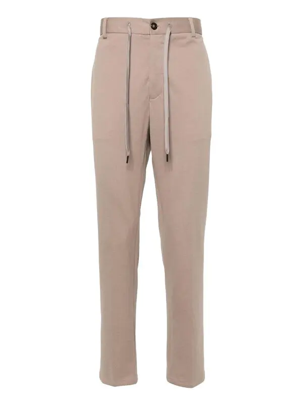 CIRCOLO 1901 Piqué Drawstring Trousers - Grey