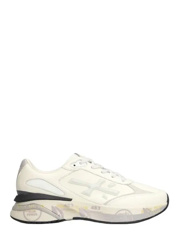 Premiata Moerun Leather Sneakers - Beige