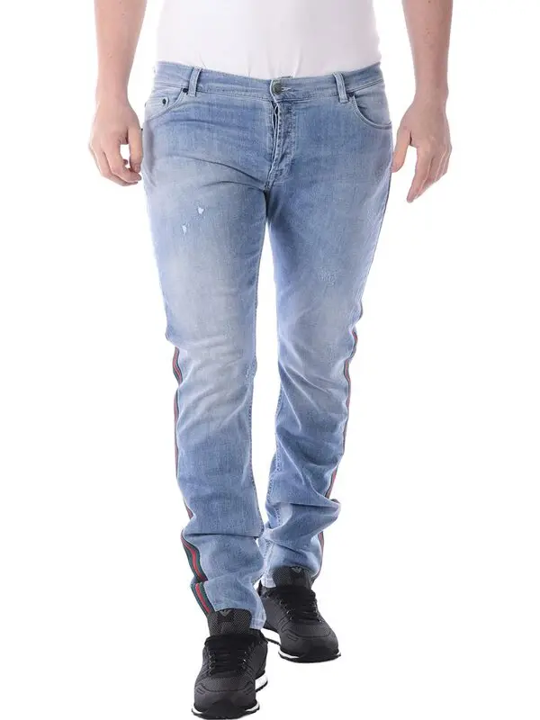 DANIELE ALESSANDRINI Slim Fit Jeans - Navy