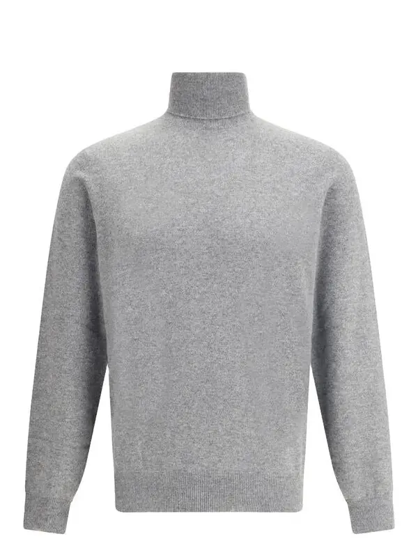 Brunello Cucinelli Cashmere Turtleneck Sweater - Grey