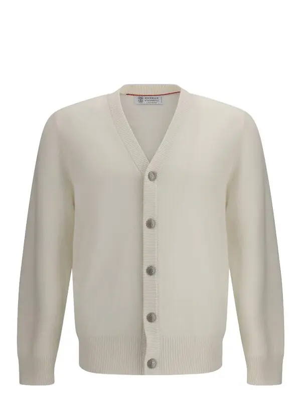 Brunello Cucinelli Cashmere Turtleneck Sweater - White