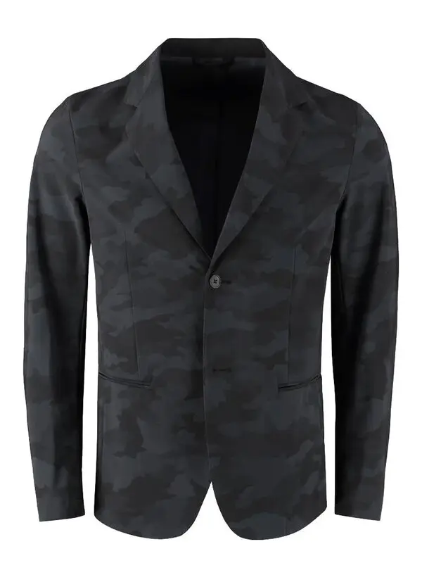 THE (ALPHABET) Single-breasted Two-button Jacket - Black