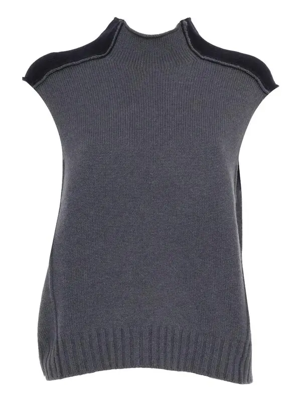 Lorena Antoniazzi Knitted Vest - Blue