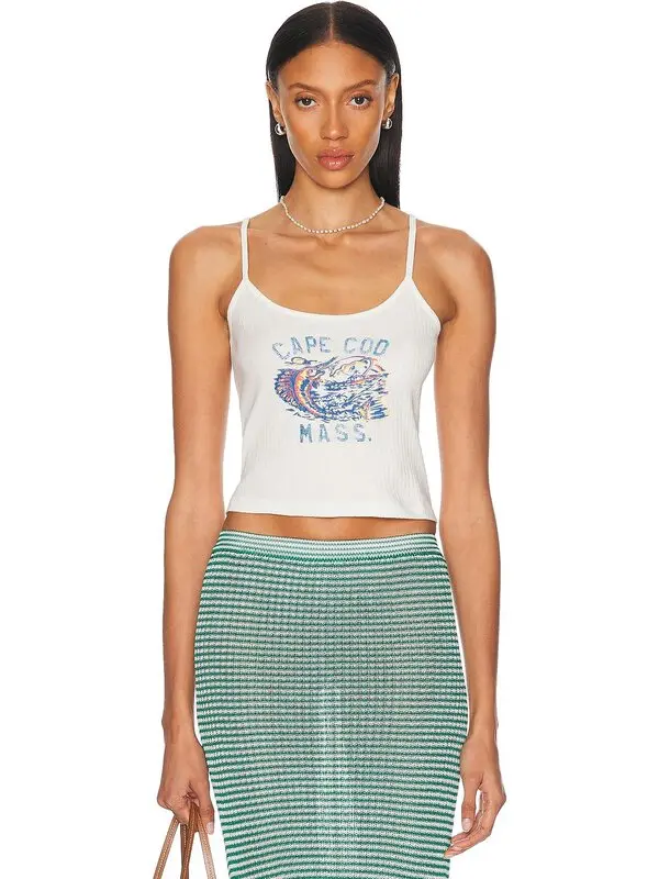 BODE Beaded Sailfish Tank Top - Cream