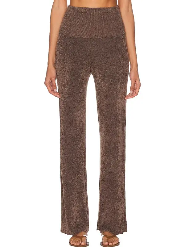 AYA MUSE Brisa Knit Pant - Chocolate
