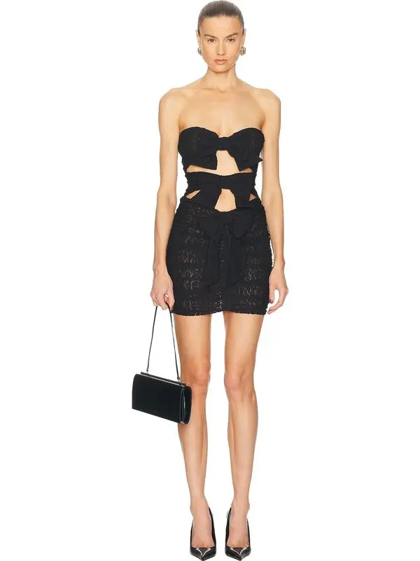 Alexandre Vauthier Panther Mini Dress - Black