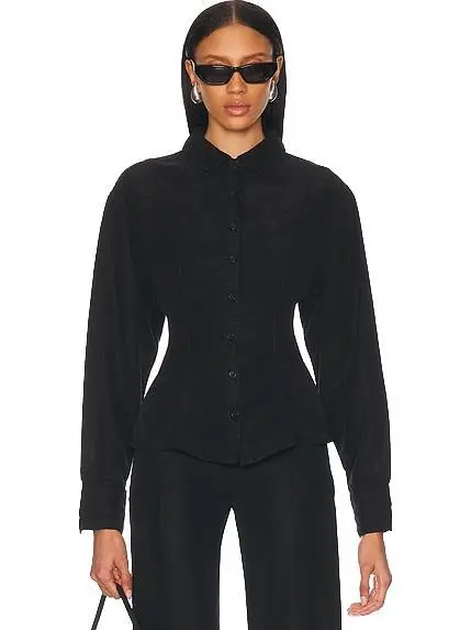 EB DENIM Rose Blouse - Black