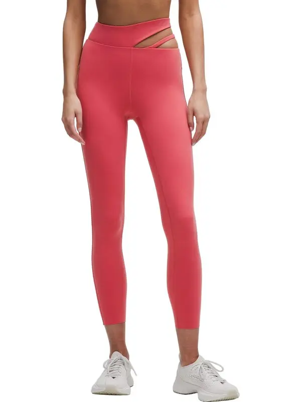 Lululemon Cut-out Waist High-rise Train Tight 25 - Desert Red