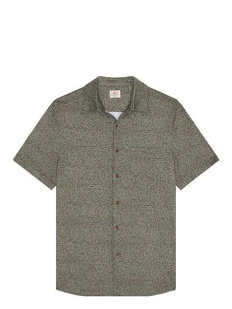 Faherty Brand Short Sleeve Hermosa Shirt In . Also - Green