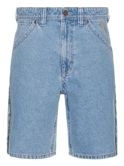 Abrand Denim X Rip Curl Larry Tape Baggy Short - Blue