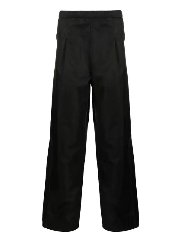J.L-A.L Pleated Straight-leg Trousers - Black