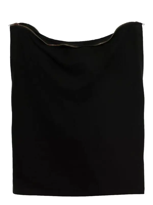 P.L.N. Zip-embellished Tank Top - Black