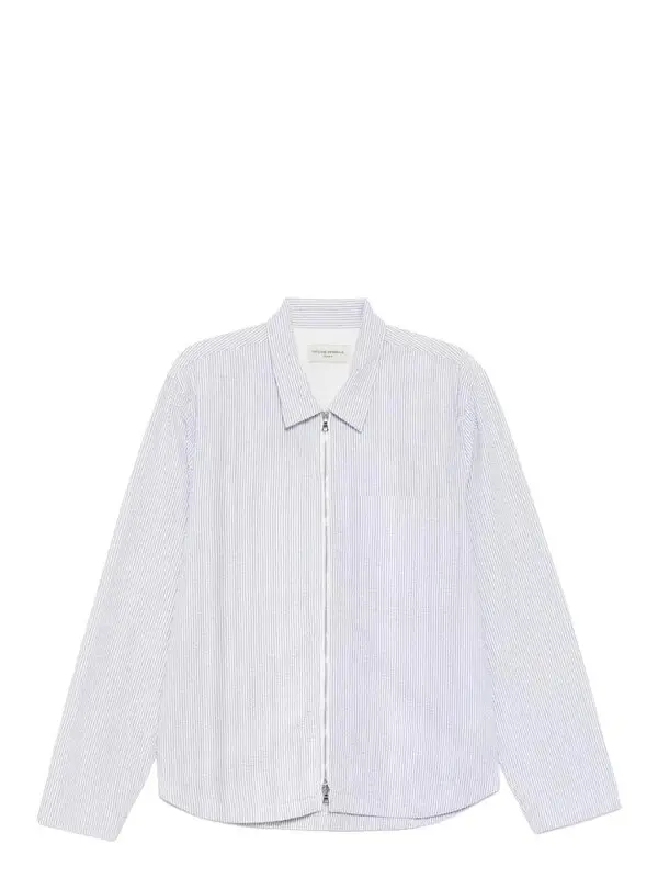 Officine Générale Malo Seersucker Jacket - White