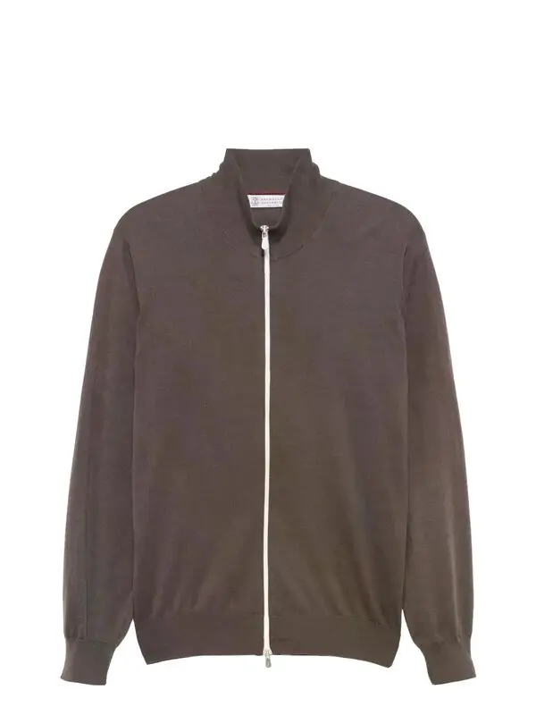 Brunello Cucinelli Zip-up Sweatshirt - Brown