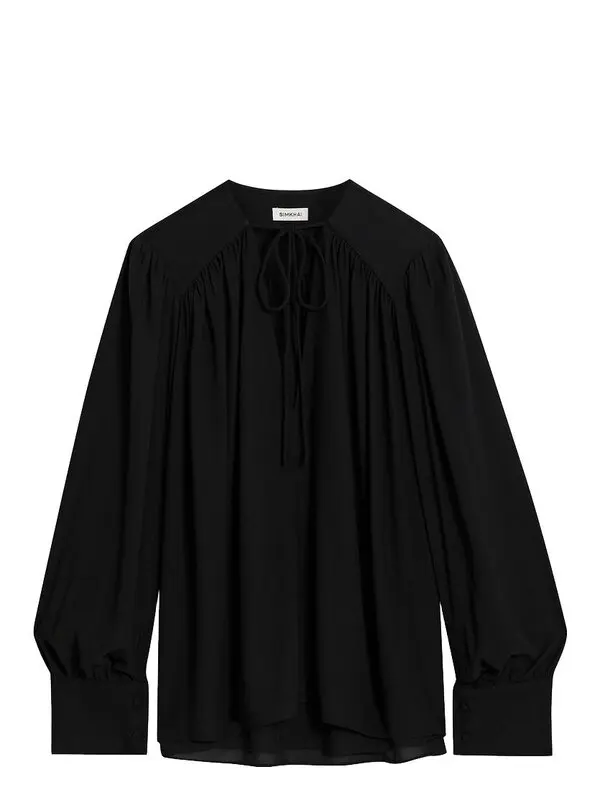 Simkhai Fowler Chiffon Top - Black
