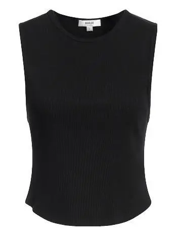 AGOLDE Tank Top In Organic Cotton Blend - Black