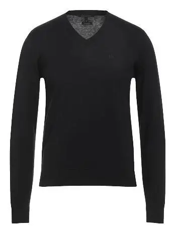 Armani Exchange V-neck Long-sleeve Sweater - Black