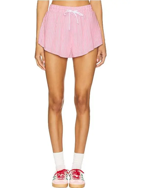 MORE TO COME Shirlie Short - Pink Stripe