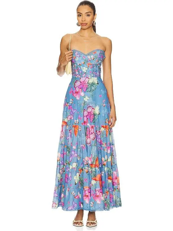 Charo Ruiz Ibiza Danny Long Dress - Blue