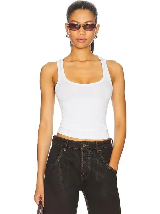 EB DENIM Lucy Racerback Tank - White