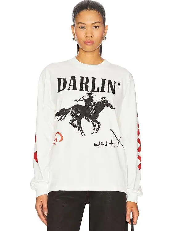 DARLIN Horseman Top - Ivory